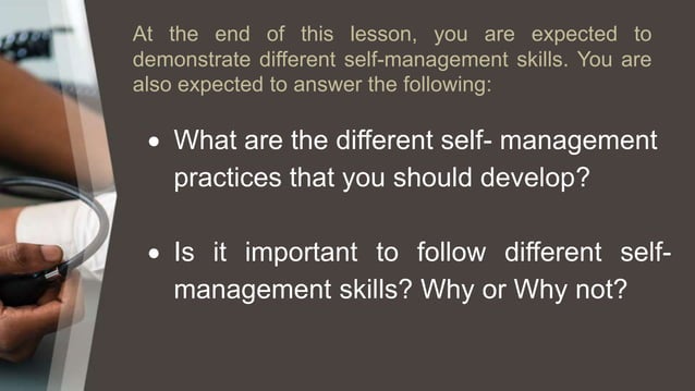 Personal Health: Self Management Skills | PPTX