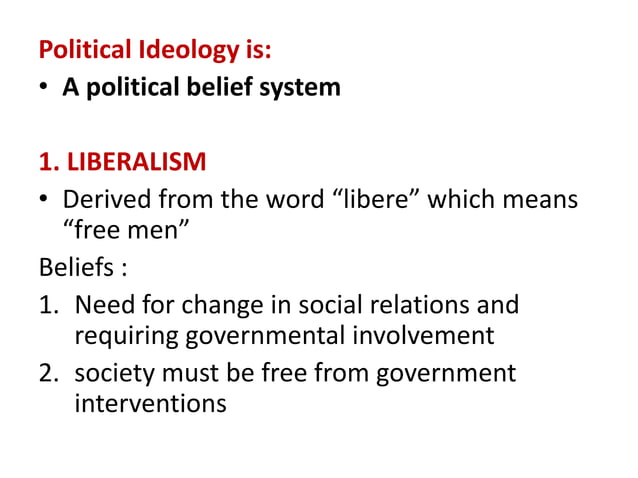 Political Ideologies | PPTX