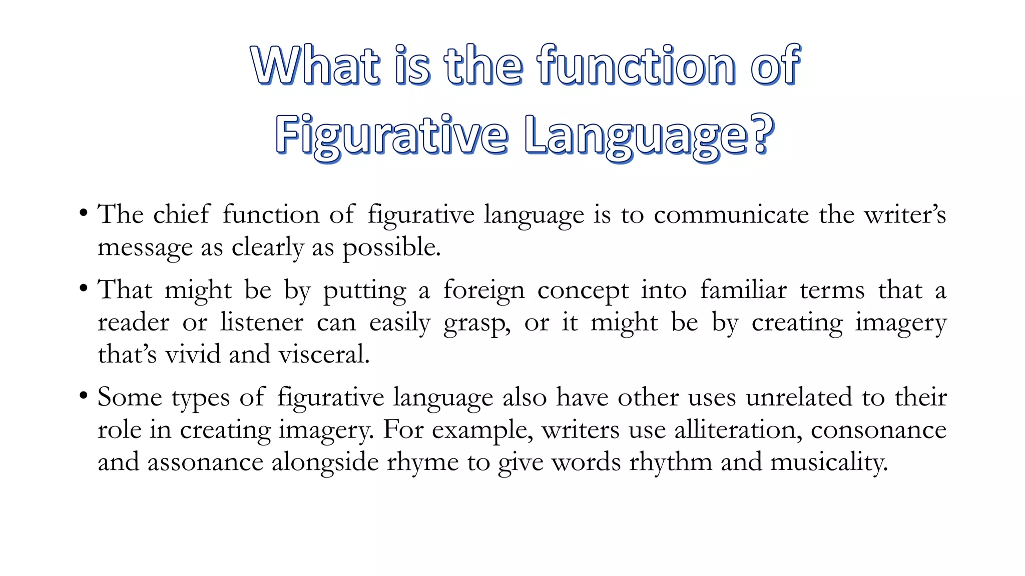 Lesson 2 (Figurative Language and Imagery) | PDF
