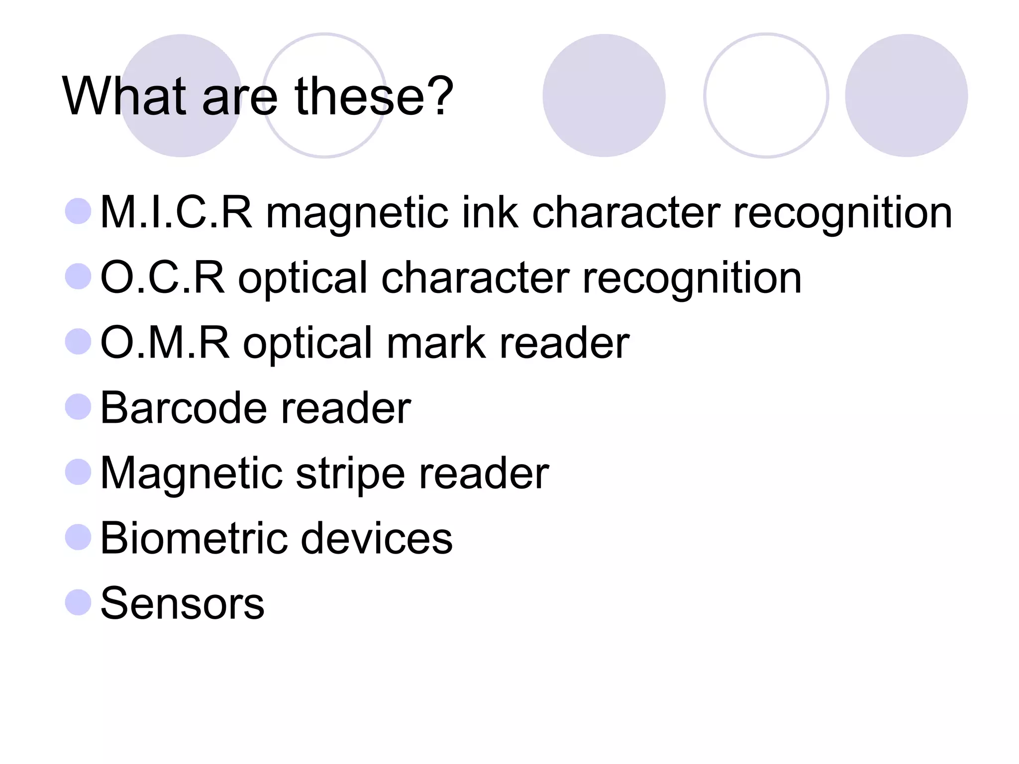 Lesson 2 input devices | PPTX