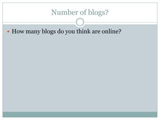 Lesson 2 introduction into blogs | PPTX