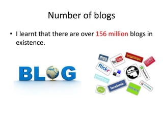 Lesson 2 introduction to blogs | PPTX