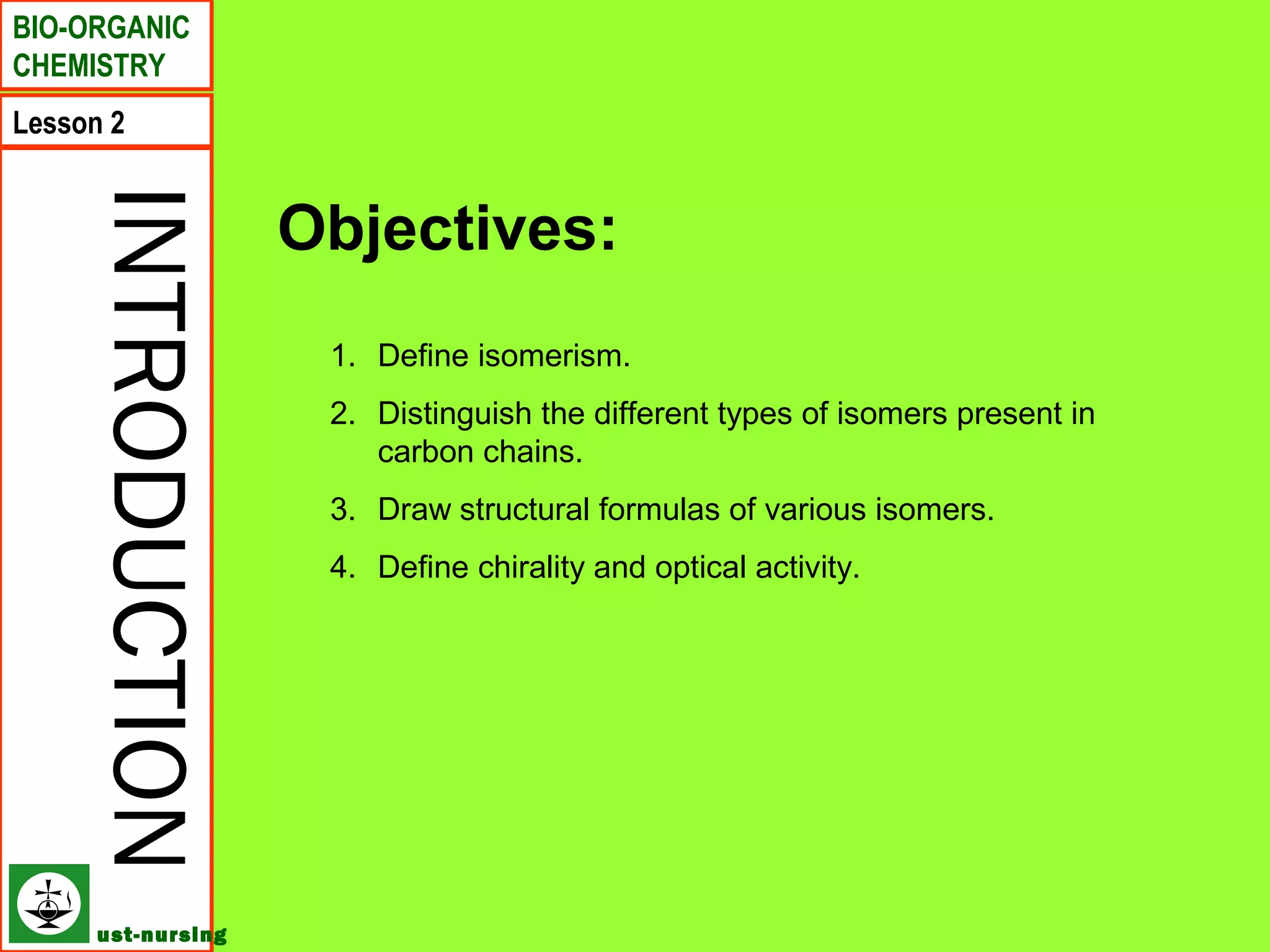 Lesson 2 Isomerism | PPT