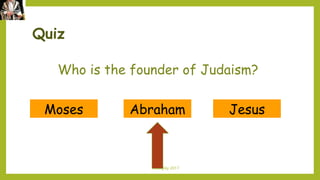 Introduction to World Religions and Belief Systems LESSON 2 JUDAISM ...