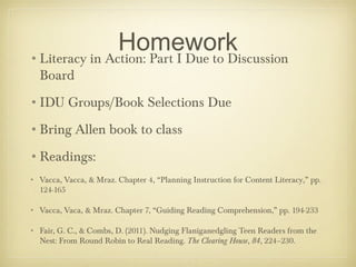 Lesson 2: What is Content Area Literacy? | PPT | Educational Assessment ...