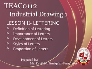 Lesson 2_Importance of Lettering and History | PPTX