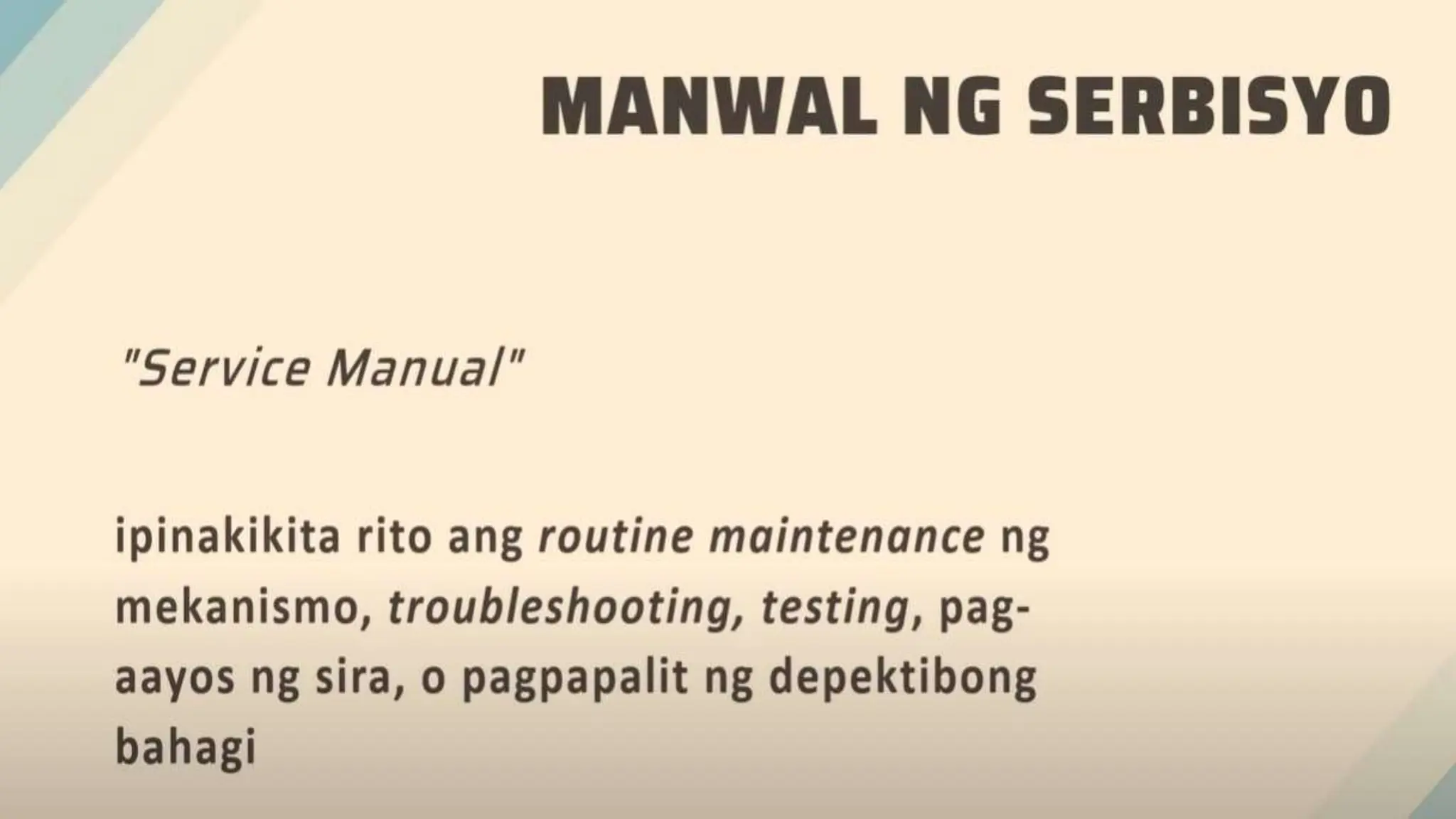 Lesson 2 Paggawa ng Manwal. Filipino sa Piling Larangpptx | PPTX