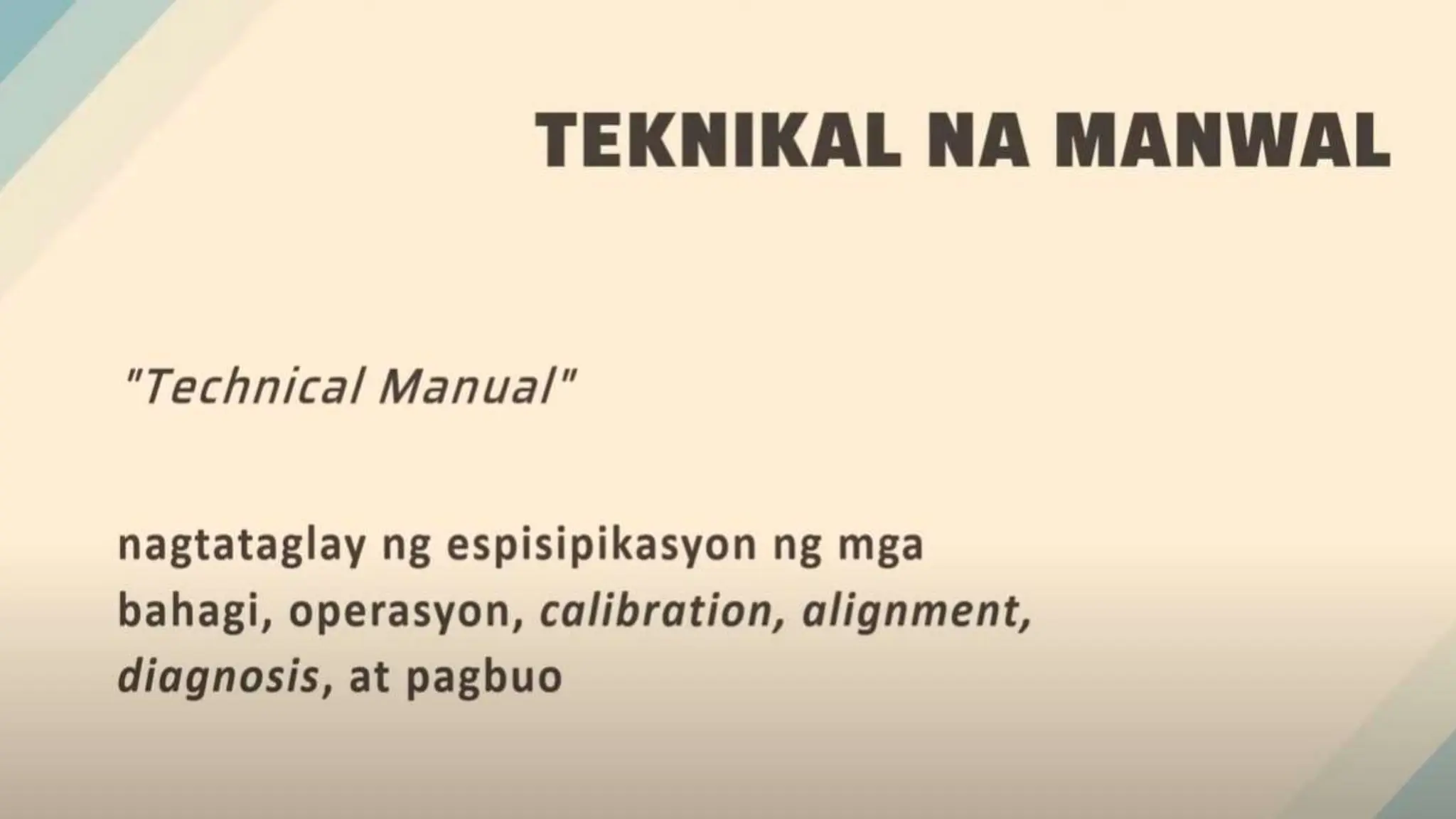 Lesson 2 Paggawa ng Manwal. Filipino sa Piling Larangpptx | PPTX