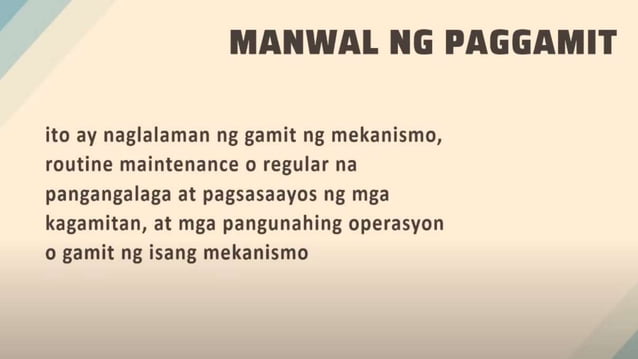 Lesson 2 Paggawa ng Manwal. Filipino sa Piling Larangpptx | PPTX