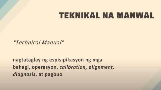 Lesson 2 Paggawa ng Manwal. Filipino sa Piling Larangpptx | PPTX