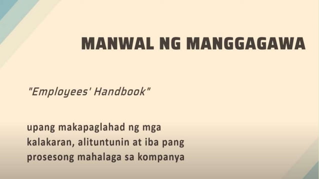 Lesson 2 Paggawa ng Manwal. Filipino sa Piling Larangpptx | PPTX