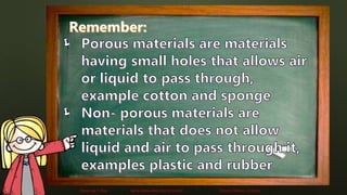 Lesson 2 materials that absorb water | PPTX