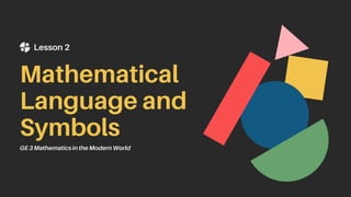 Lesson2_MathematicalLanguageAndSymbols _Lesson 2.1 ...