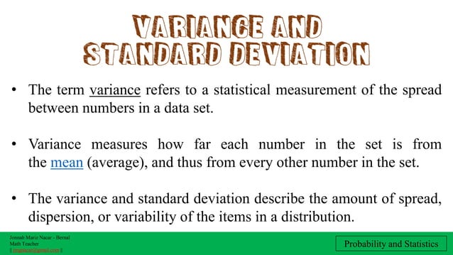 Statistics and Probability: lesson 2 math shs.pdf | Physics | Science