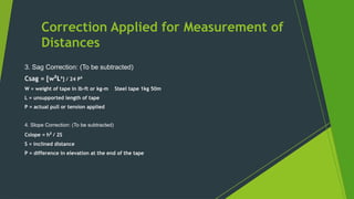 Lesson 2 Measurement of Distances (Elementary Surveying) | PPTX