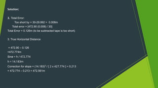 Lesson 2 Measurement of Distances (Elementary Surveying) | PPTX