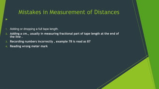 Lesson 2 Measurement of Distances (Elementary Surveying) | PPTX