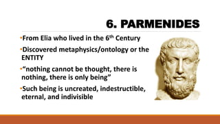 The Pre-Socratic Philosophers | PPTX