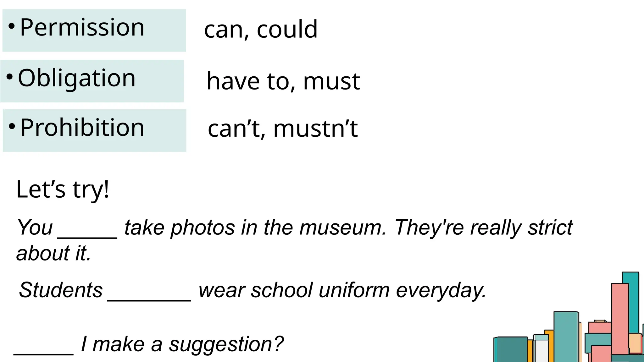 Use Modals to express prohibition, permission, and obligation.pptx