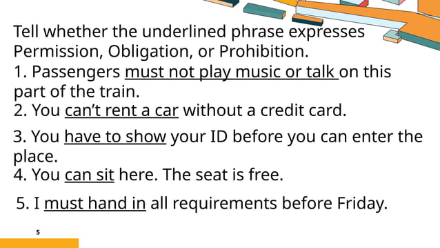 Use Modals to express prohibition, permission, and obligation.pptx