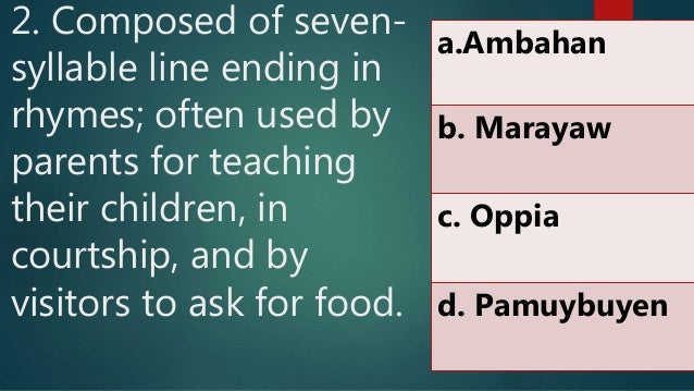 MUSIC EDUCATION 7 2ND QUARTER Lesson 2 music of mangyan of mindoro