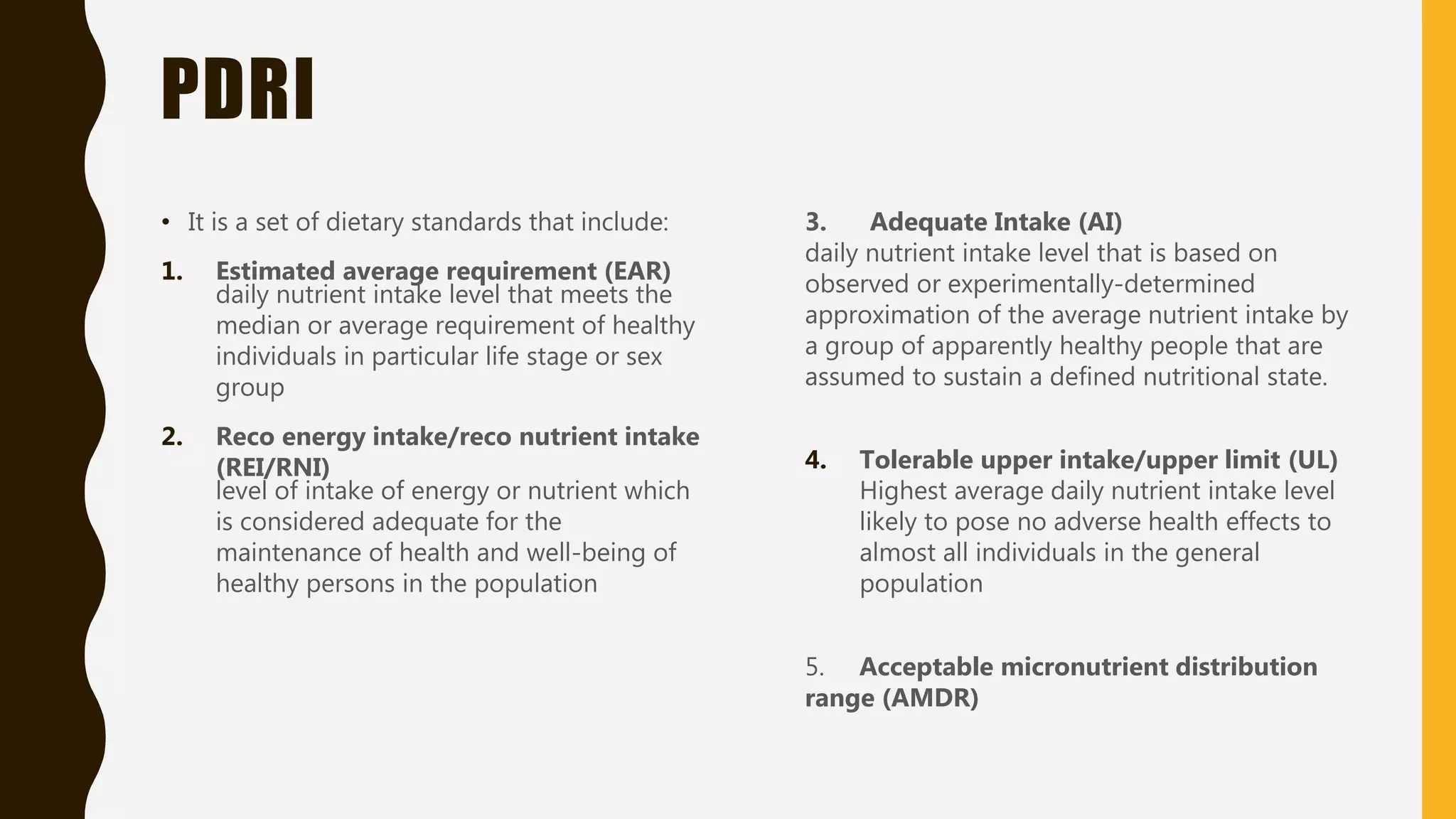 Philippines' Nutrition tools and food labels | PPTX