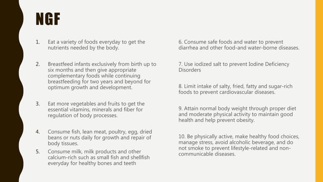 Philippines' Nutrition tools and food labels | PPTX