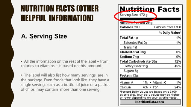 Philippines' Nutrition tools and food labels | PPTX
