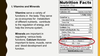 Philippines' Nutrition tools and food labels | PPTX