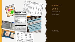 Philippines' Nutrition tools and food labels | PPTX