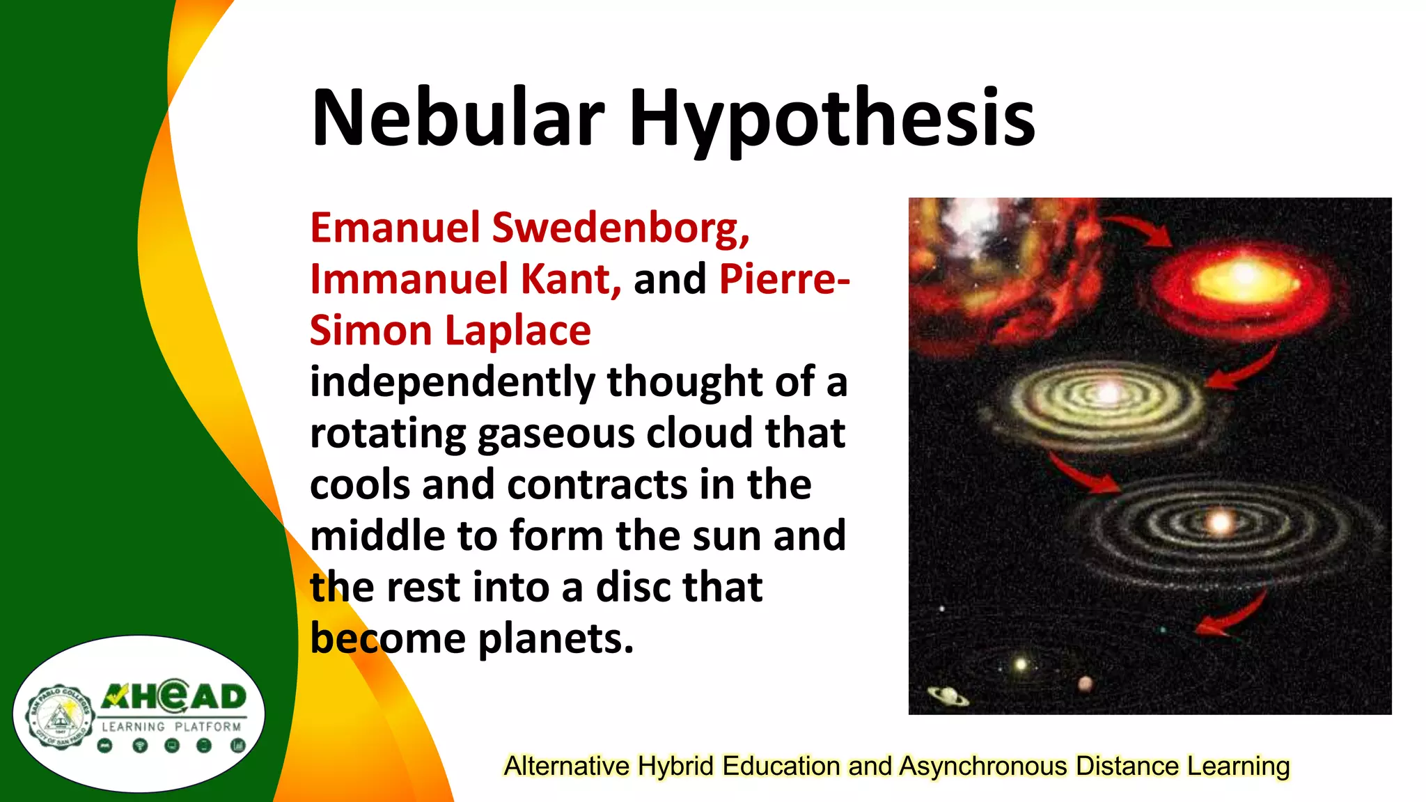 Lesson 2 origin of the solar system | PPTX
