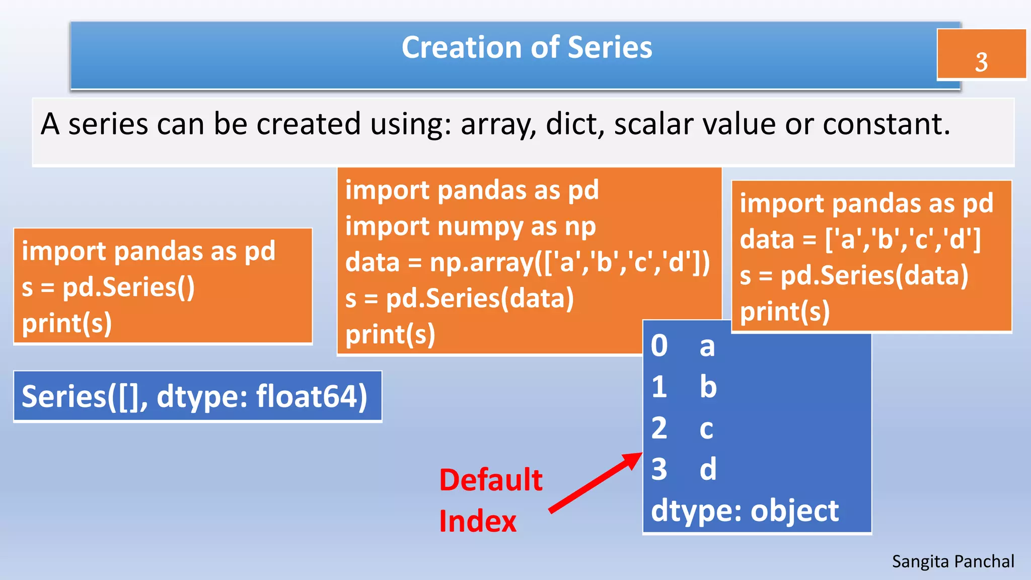 Pandas Series | PPTX