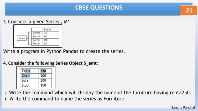 Pandas Series | PPTX