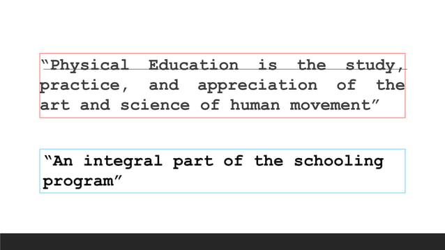 LESSON 2 Physical Education; Definition, Goals, Objectives and ...