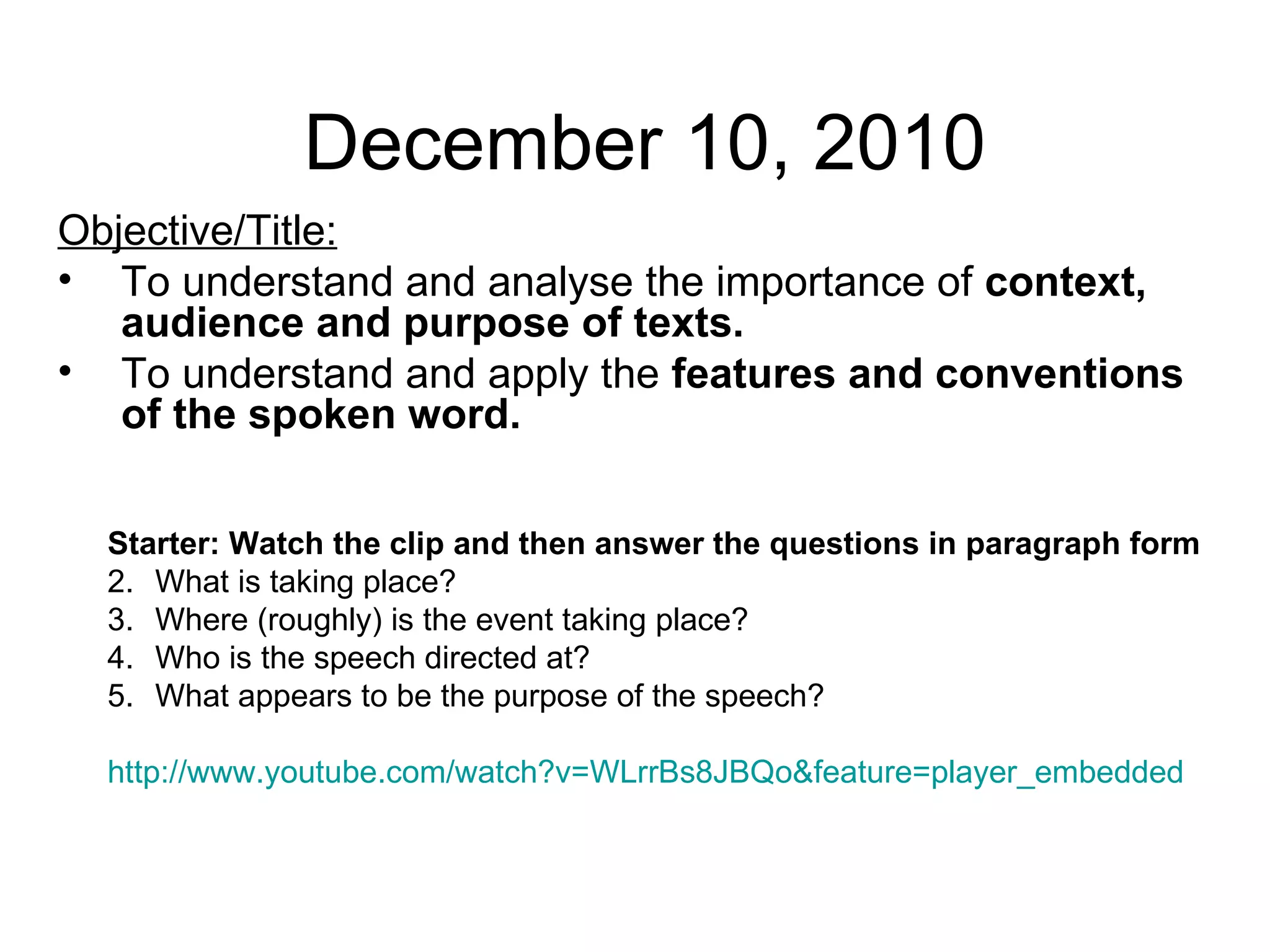 Spontaneous Speech | PPT