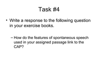 Spontaneous Speech | PPT