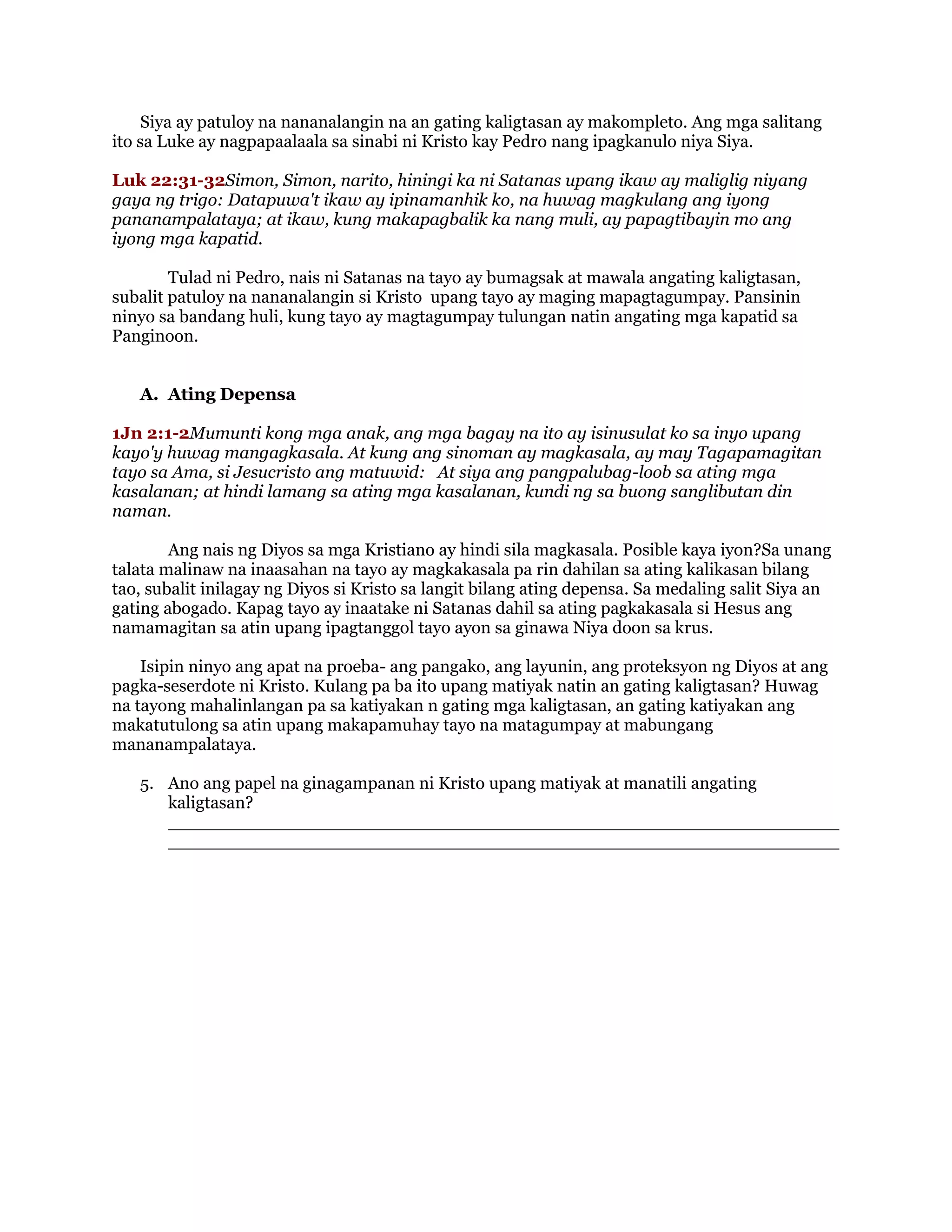 Lesson 2 pre encounter | DOCX