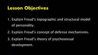 Lesson 2 psychoanalytic approach (freud) | PPT