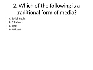 Lesson 2: Introduction to Media and Information Literacy | PPTX