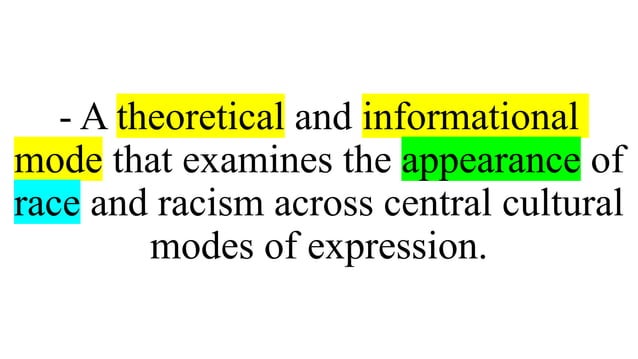 Lesson 2 RACISM as a Literary Theory.pptx | Debated Sensitive Social ...