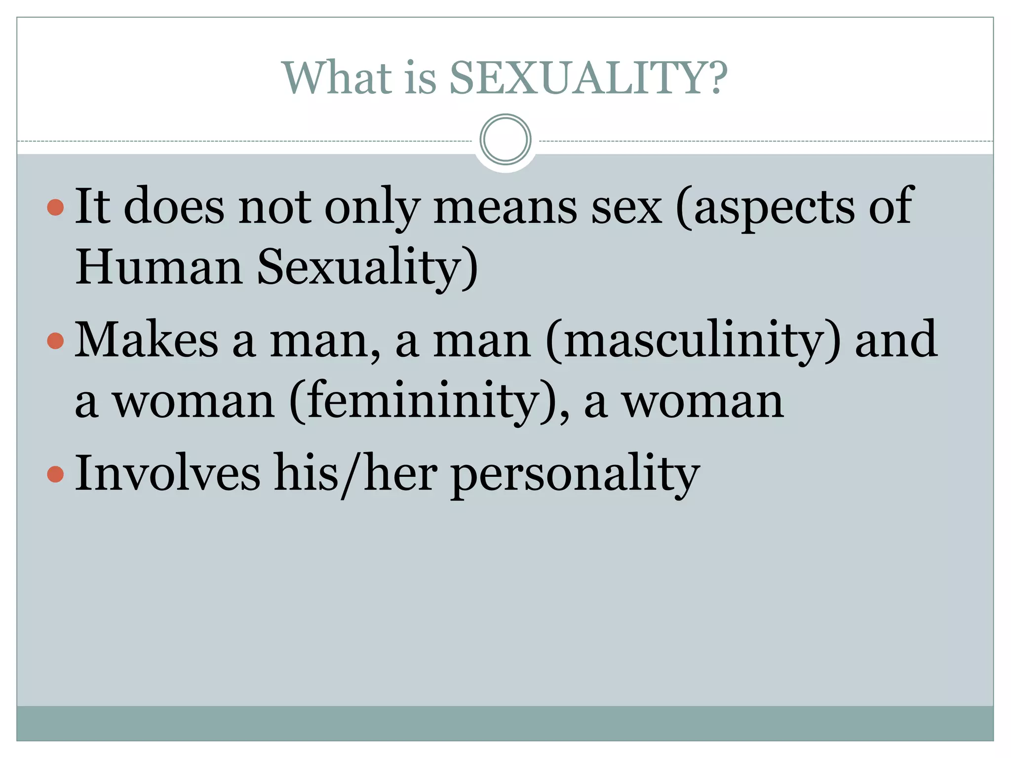 Redefining Sexuality Ppt