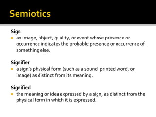GCSE Lesson 2 Representation in media_Semiotics | PPTX