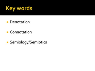 GCSE Lesson 2 Representation in media_Semiotics | PPTX