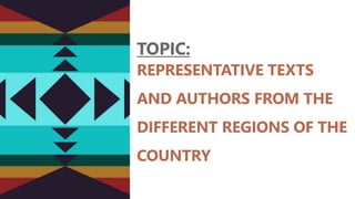 Lesson 2 (Representative Texts and Authors from each Regions).pptx