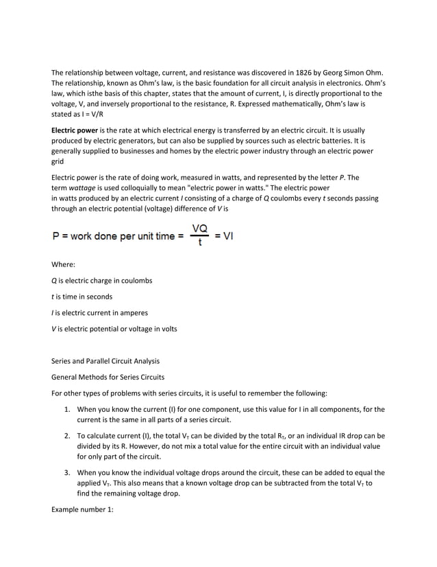 Lesson 2 resistor | PDF