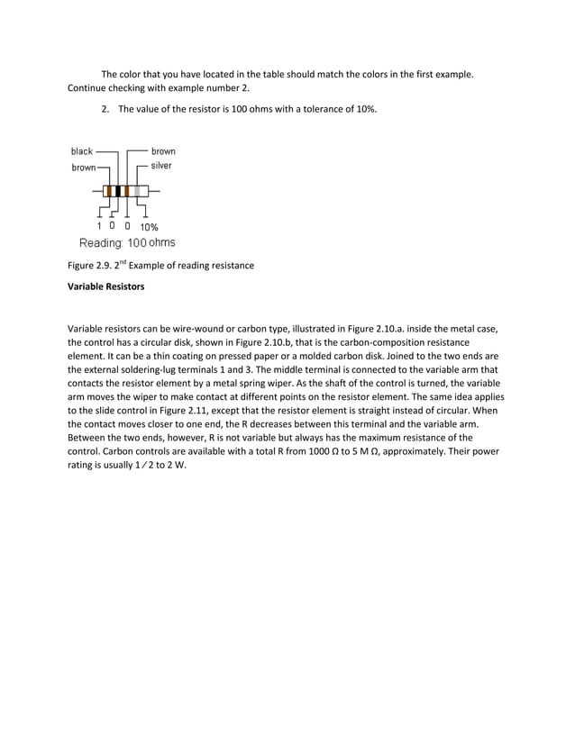 Lesson 2 resistor | PDF