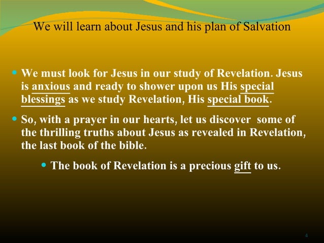 Lesson 2 Revelation Seminars The Star Of The Drama Of Revelation | PPT