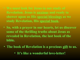 Lesson 2 revelation seminars the star of the drama of revelation | PPT