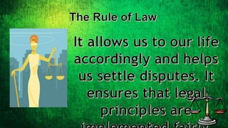 Lesson 2 Rule of Law- Grade 9 Values Education | PPTX