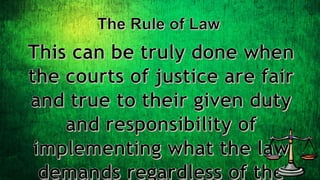 Lesson 2 Rule of Law- Grade 9 Values Education | PPT